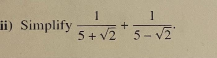 Solved 5+21+5−21 | Chegg.com
