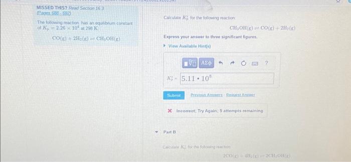 Solved MISSED THIS? Read Section 16.3 (Pages 688-692) The | Chegg.com
