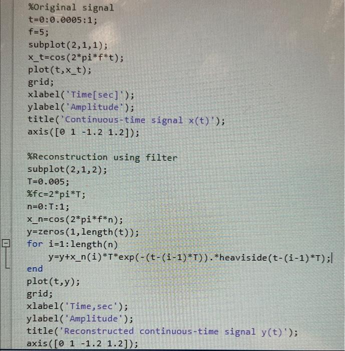 Solved I need to modify the code and implement the non ideal | Chegg.com