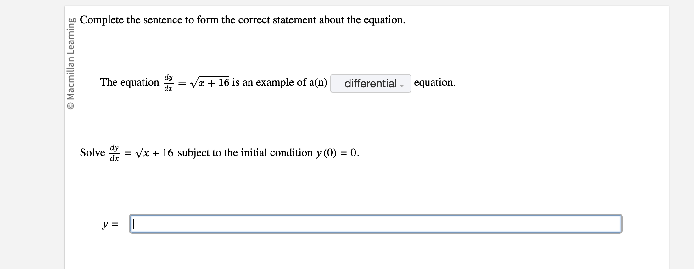 Solved Evaluate the indefinite integral.Use C ﻿for the | Chegg.com