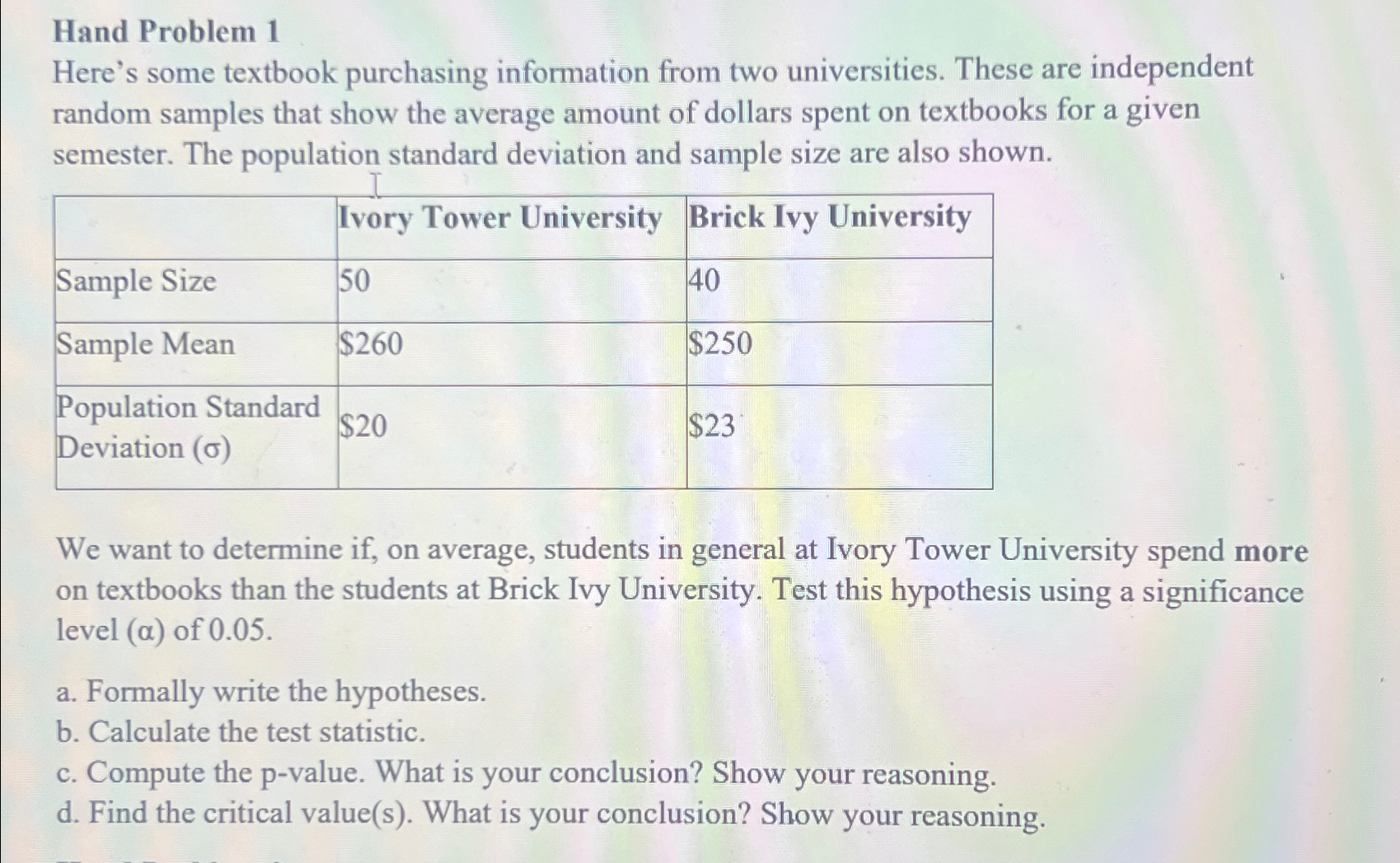 Solved Please answer a. ﻿b. ﻿c. ﻿& d. | Chegg.com