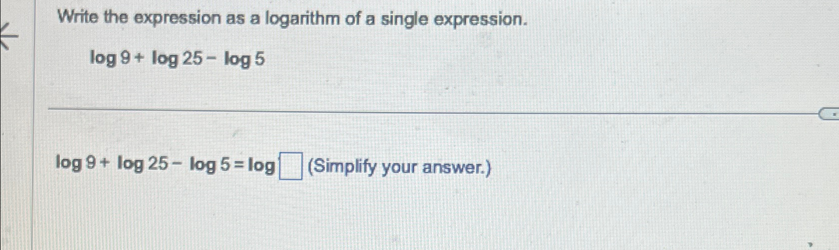 Solved Write the expression as a logarithm of a single | Chegg.com