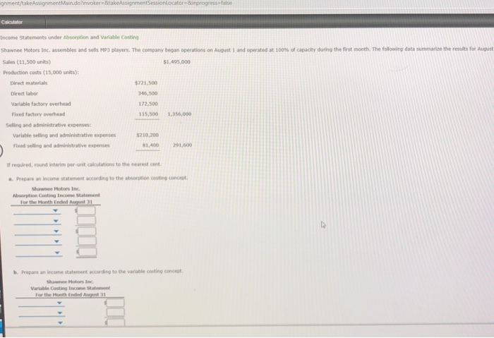 Solved gnment/take Assignment Main.do?invokerStake | Chegg.com