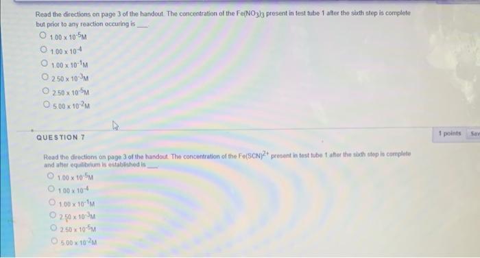 Read the directions on page 3 of the handout. The | Chegg.com