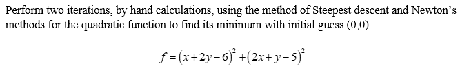 Solved Perform two iterations, by hand calculations, using | Chegg.com