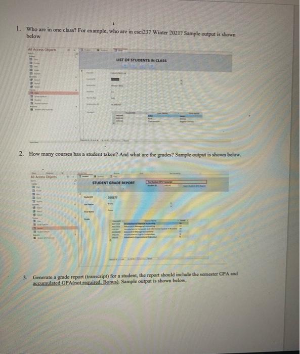 Solved Objective: Understand database design concept and get | Chegg.com