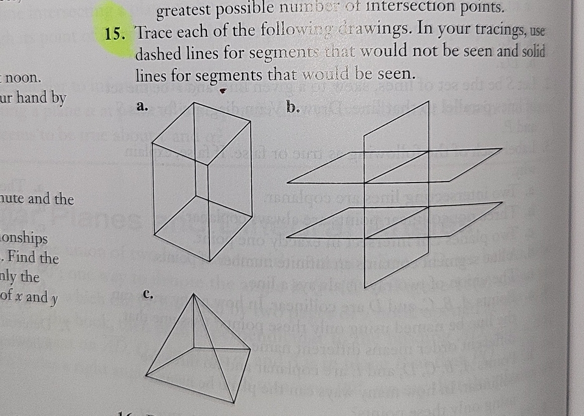Solved greatest possible number of intersection points.15. | Chegg.com