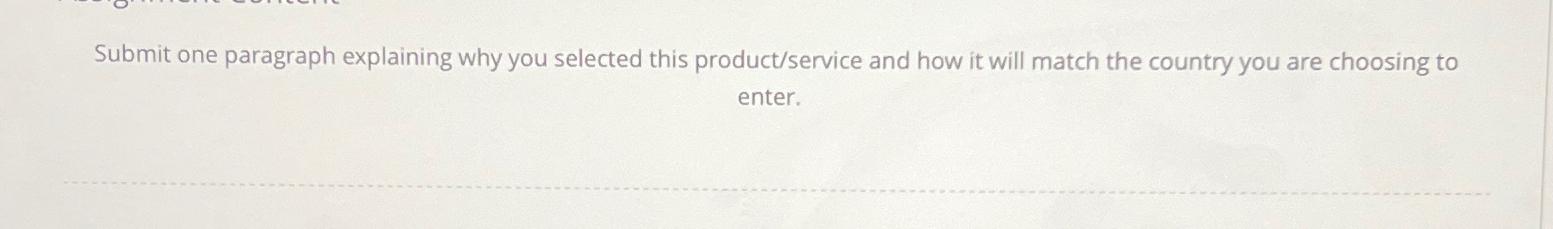 Solved Submit one paragraph explaining why you selected this | Chegg.com