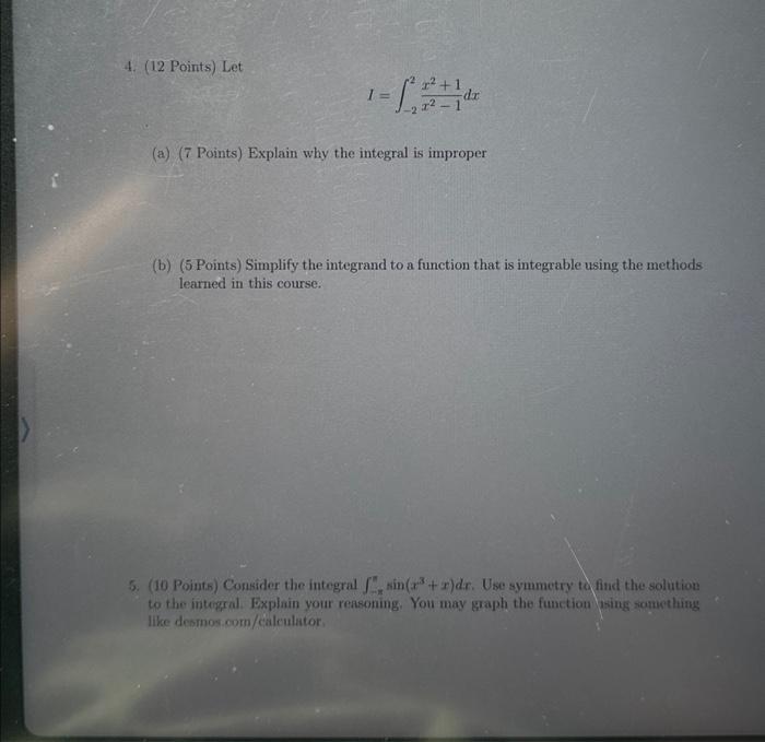 Solved cab you do 4 and 5 please! thank you :)4. (12 Points) | Chegg.com
