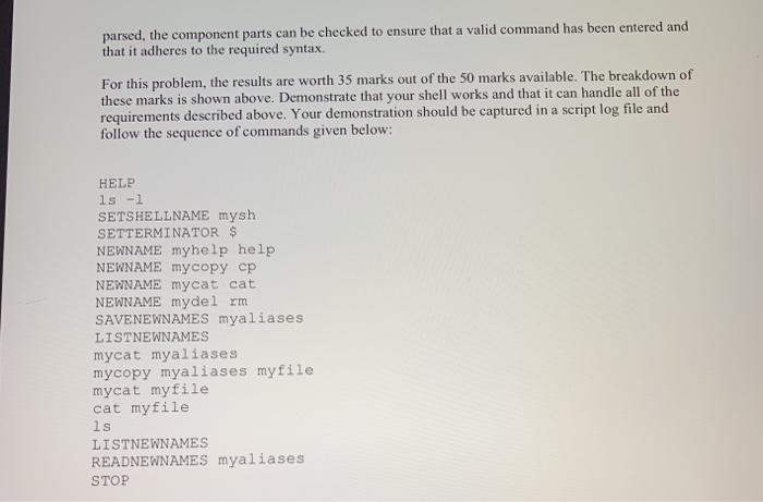 Solved prt 1 implementing myshell and capturing result your | Chegg.com
