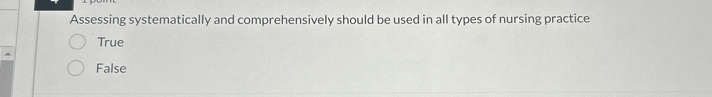 Solved Assessing systematically and comprehensively should | Chegg.com
