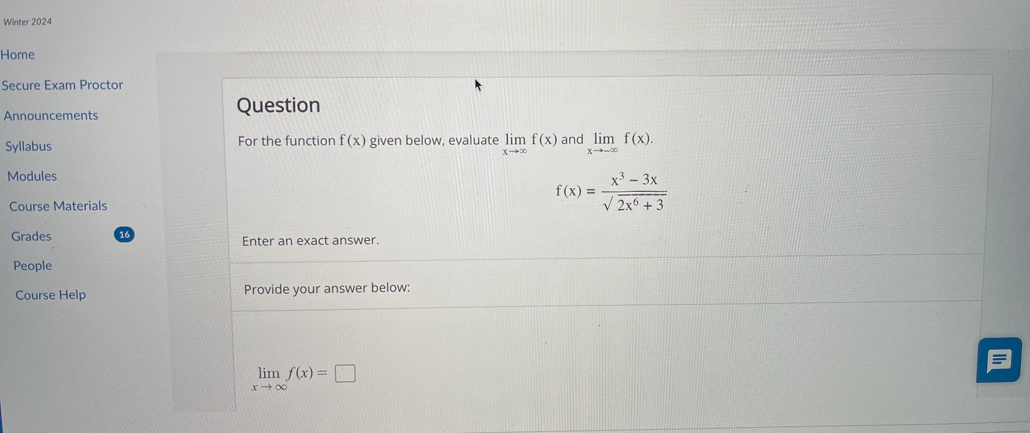 Solved Winter 2024HomeSecure Exam | Chegg.com