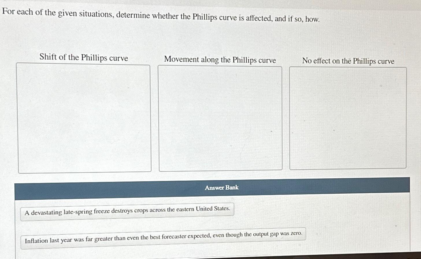 Solved For each of the given situations, determine whether | Chegg.com