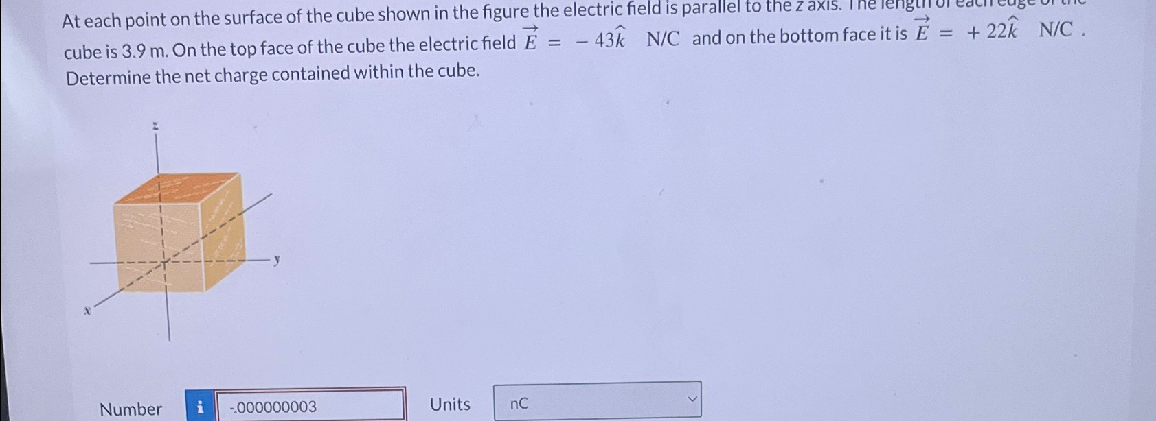 Solved At each point on the surface of the cube shown in the | Chegg.com