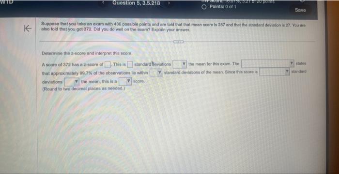Solved Suppose that you toke an oxam with 436 possible | Chegg.com