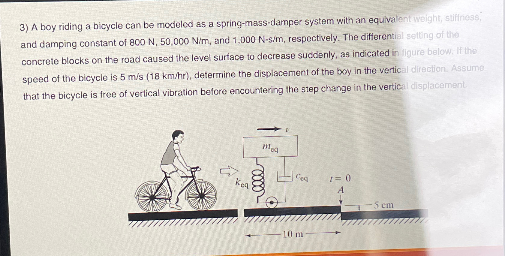 Solved A boy riding a bicycle can be modeled as a | Chegg.com
