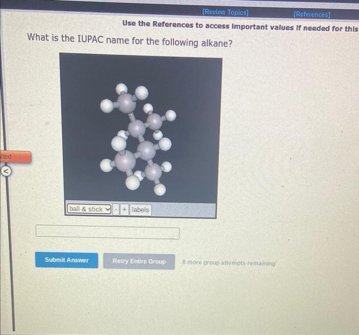 Solved Name each of the following compounds: Name the | Chegg.com
