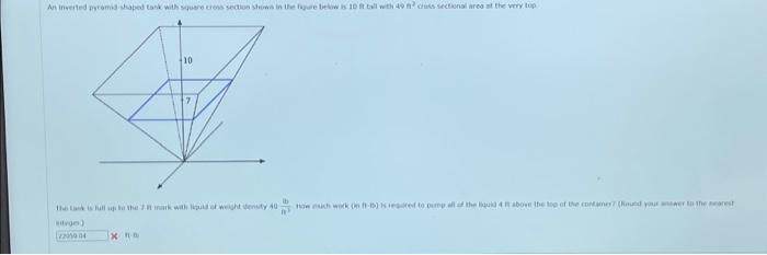 Solved An Inverted pyramid-shaped tank with square cross | Chegg.com