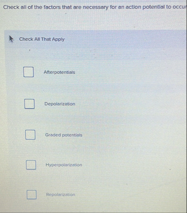 Solved Check all of the factors that are necessary for an | Chegg.com