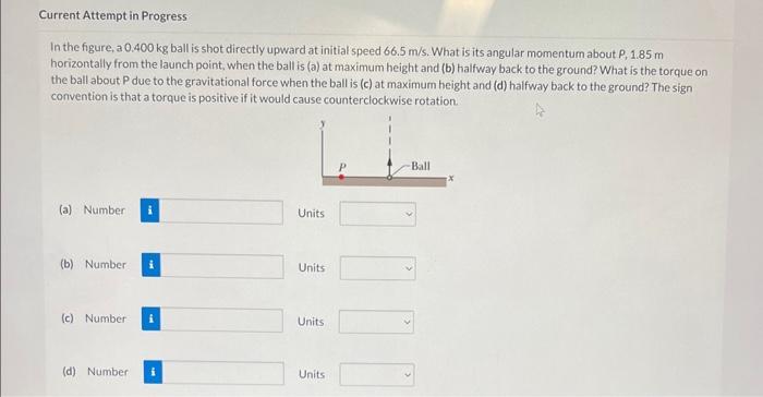 Solved In the figure, a 0.400 kg ball is shot directly | Chegg.com