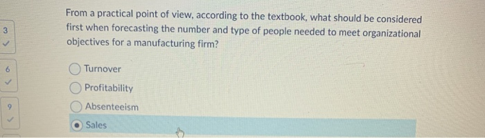 Solved From a practical point of view, according to the | Chegg.com