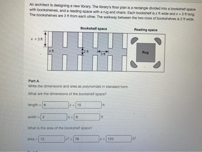 Solved An architect is designing a new library. The | Chegg.com