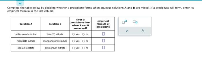Solved Complete the table below by deciding whether a | Chegg.com