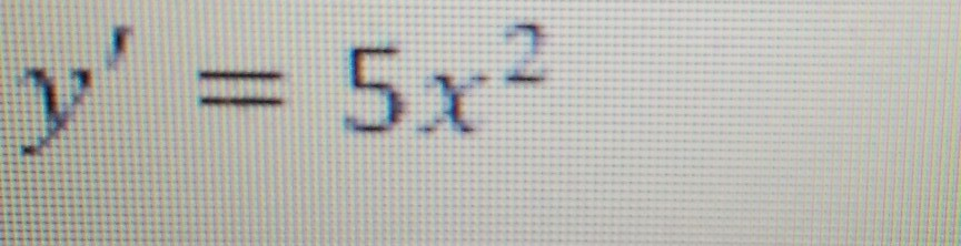 Solved y' = 5х2 | Chegg.com