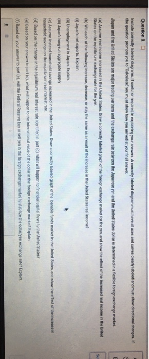 Question 1 Include correctly labeled diagrams, if | Chegg.com