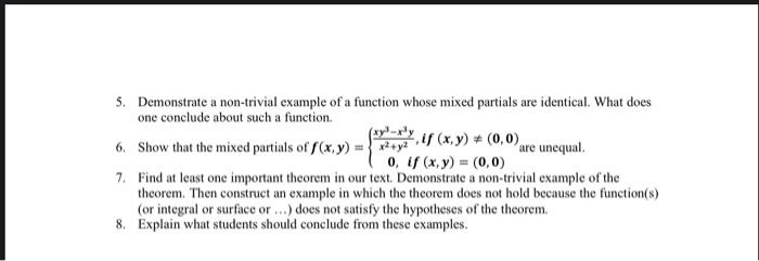 Solved 5. Demonstrate a non-trivial example of a function | Chegg.com