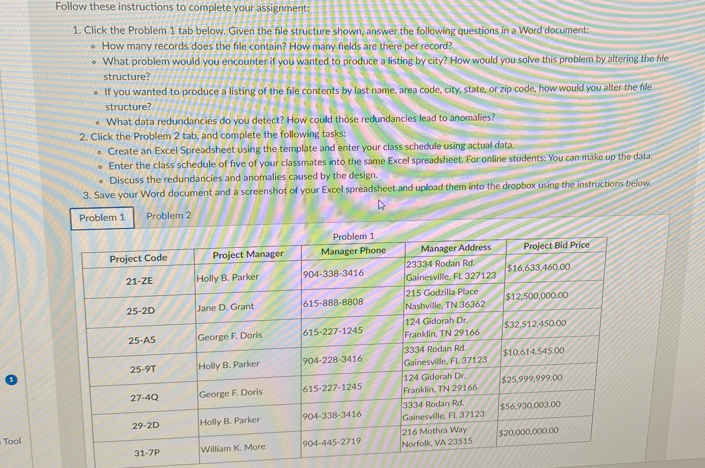 Solved Follow these instructions to complete your | Chegg.com