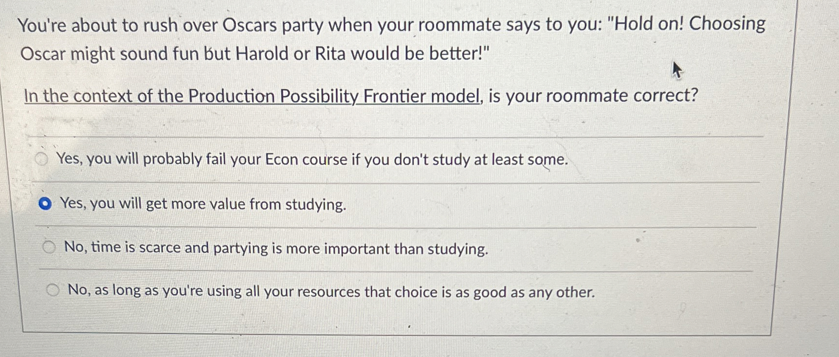 Solved You're about to rush over Oscars party when your | Chegg.com