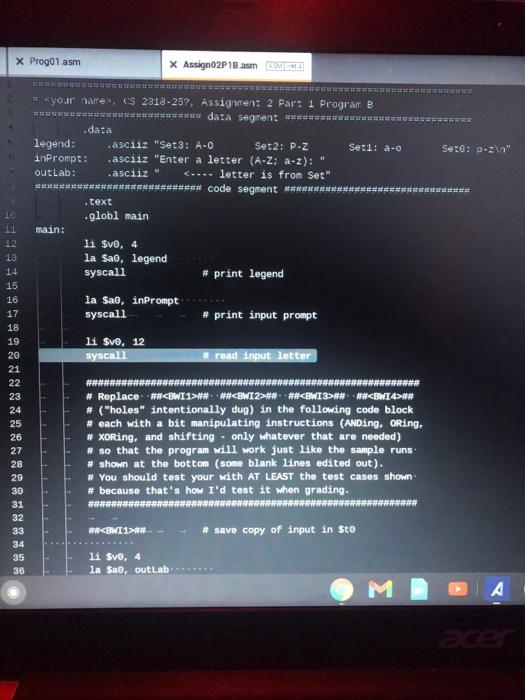 Solved Program Description Study "this supplied program" and | Chegg.com