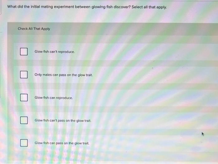 Solved What did the initial mating experiment between | Chegg.com