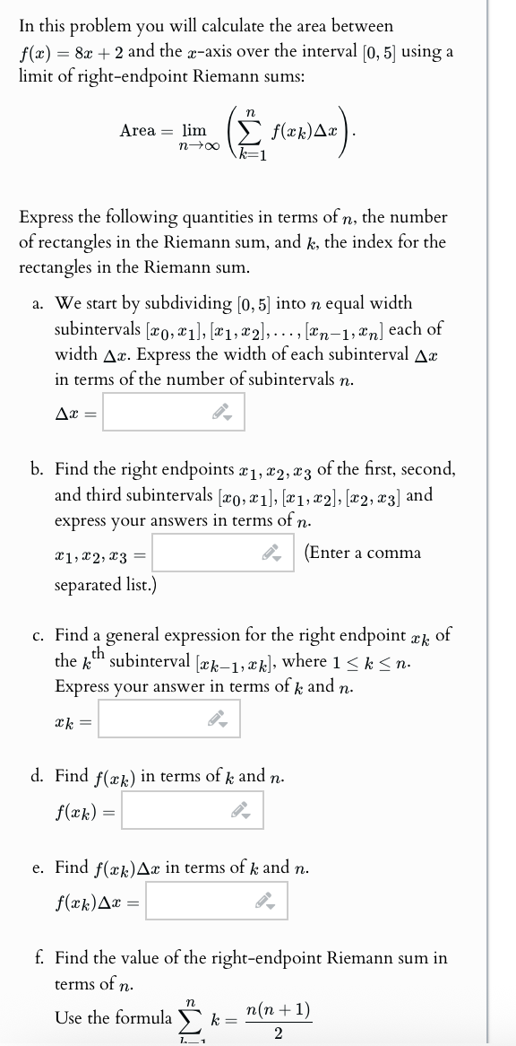 Solved In ﻿this problem you will calculate the area | Chegg.com