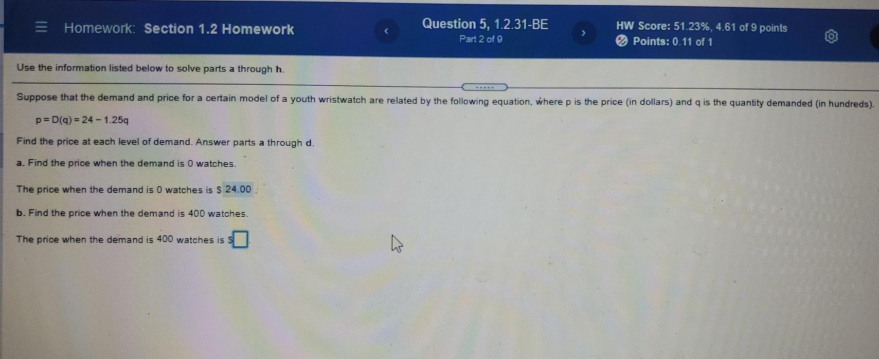 Solved Homework Section 1 2 Homework Question 5 1 2 31 Be