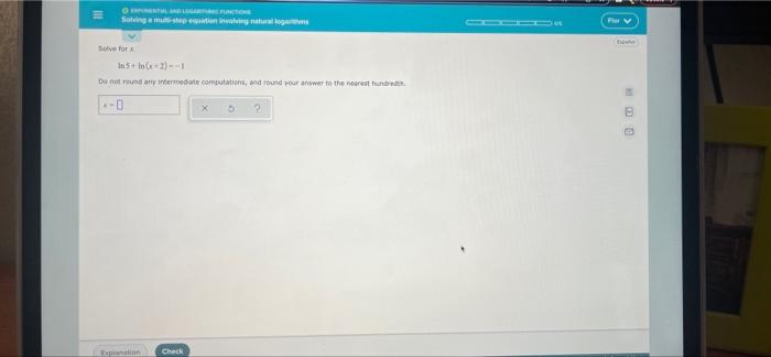 Solved ⒸENTIAL AND LOGARIT FUNCTION Solving a multi-step | Chegg.com