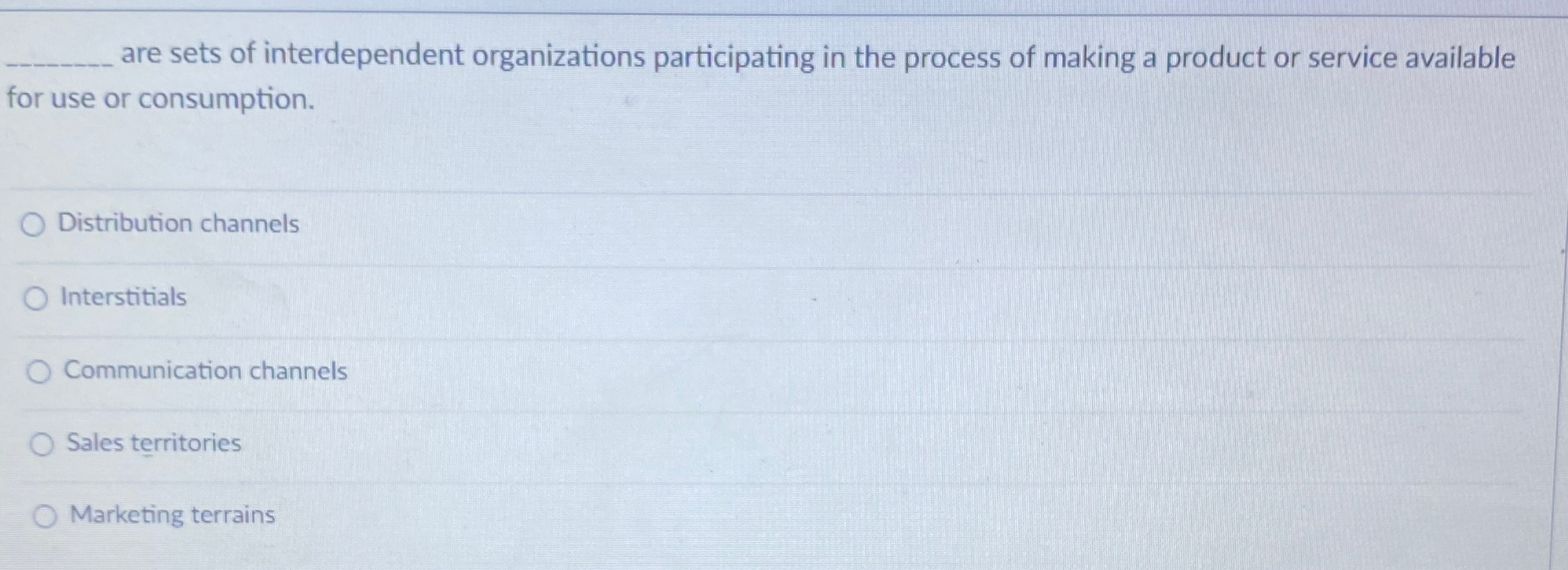 Solved q, ﻿are sets of interdependent organizations | Chegg.com