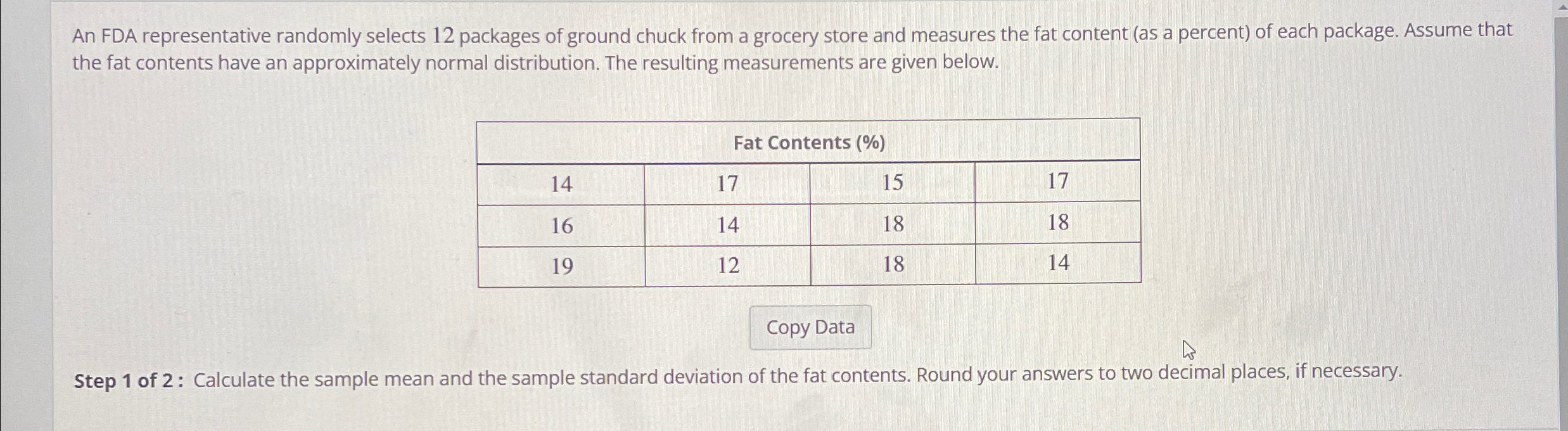 Solved An FDA representative randomly selects 12 ﻿packages | Chegg.com
