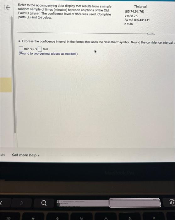 Solved Refer to the accompanying data display that results | Chegg.com