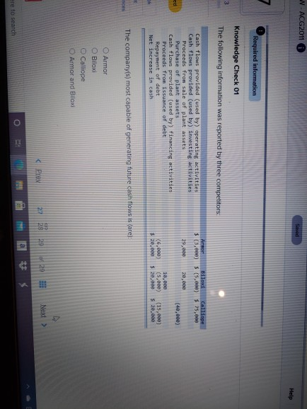 Solved NACG2011 Help Required information Knowledge Check 01 | Chegg.com