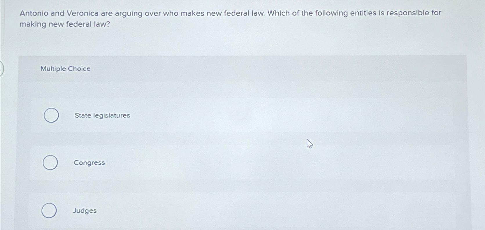Solved Antonio and Veronica are arguing over who makes new | Chegg.com