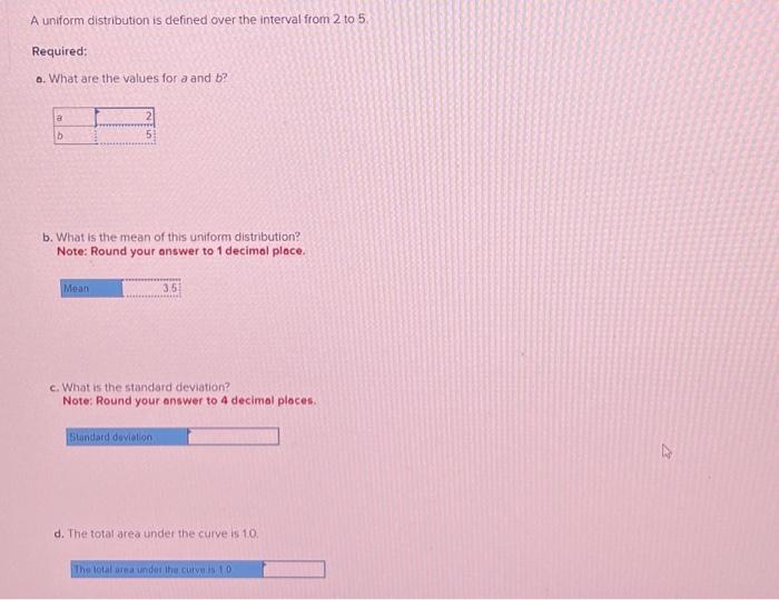 [Solved]: A uniform distribution is defined over the interv
