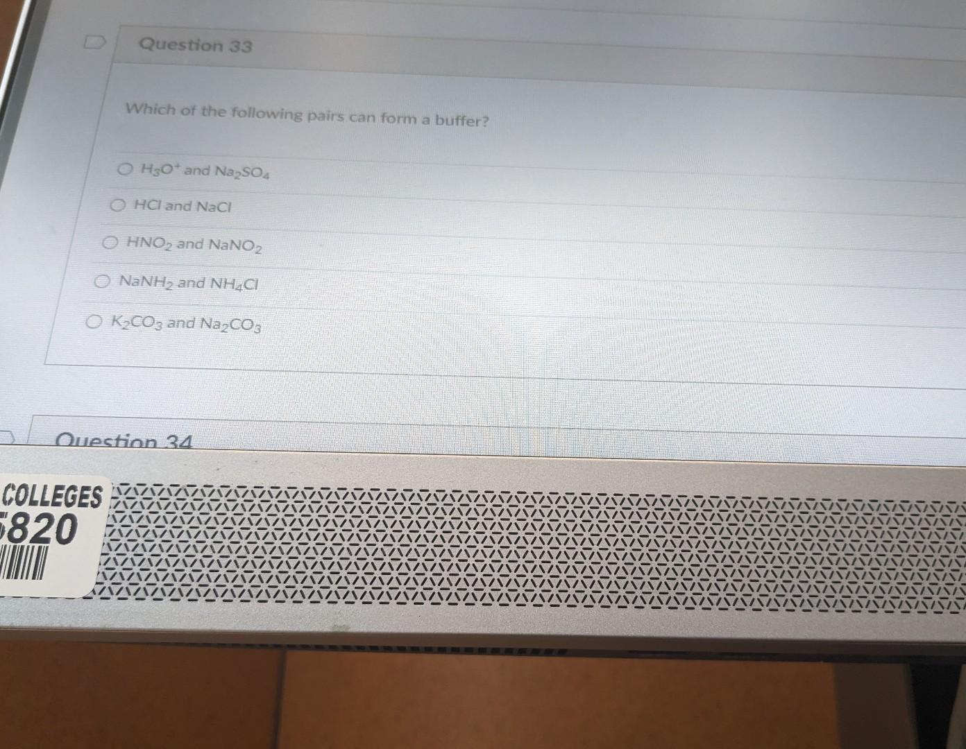 Solved Which of the following pairs can form a buffer? | Chegg.com