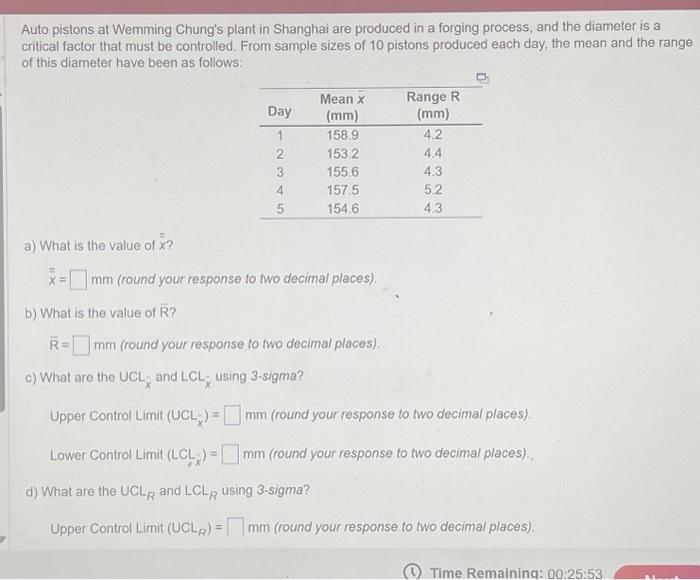 Solved \begin{tabular}{cccc} \hline Sample Size, n & Mean | Chegg.com