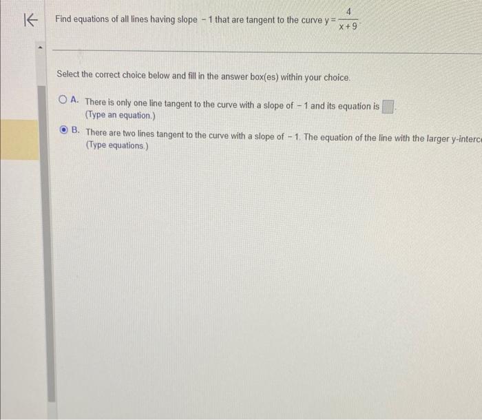 Solved Find equations of all lines having slope −1 that are | Chegg.com