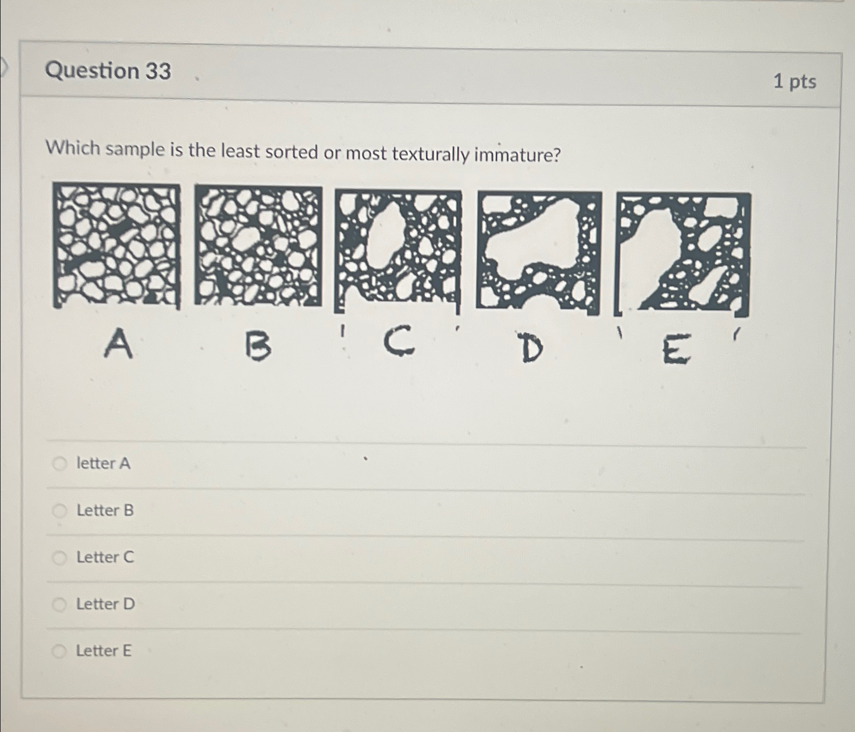 Solved Question 331ptsWhich sample is the least sorted or | Chegg.com