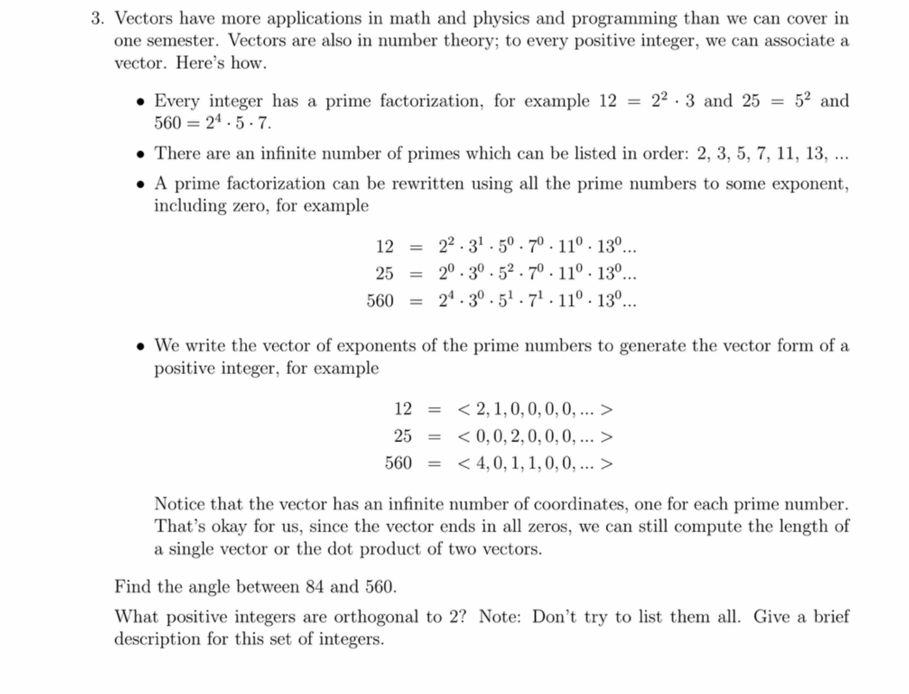 Solved Vectors have more applications in math and physics | Chegg.com