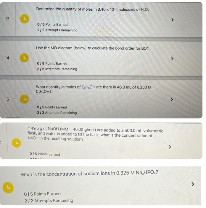 Solved Determine The Quantity Of Moles In 3 40×1022