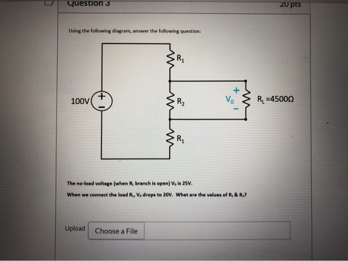 Solved Question 3 20 pts Using the following diagram, answer | Chegg.com